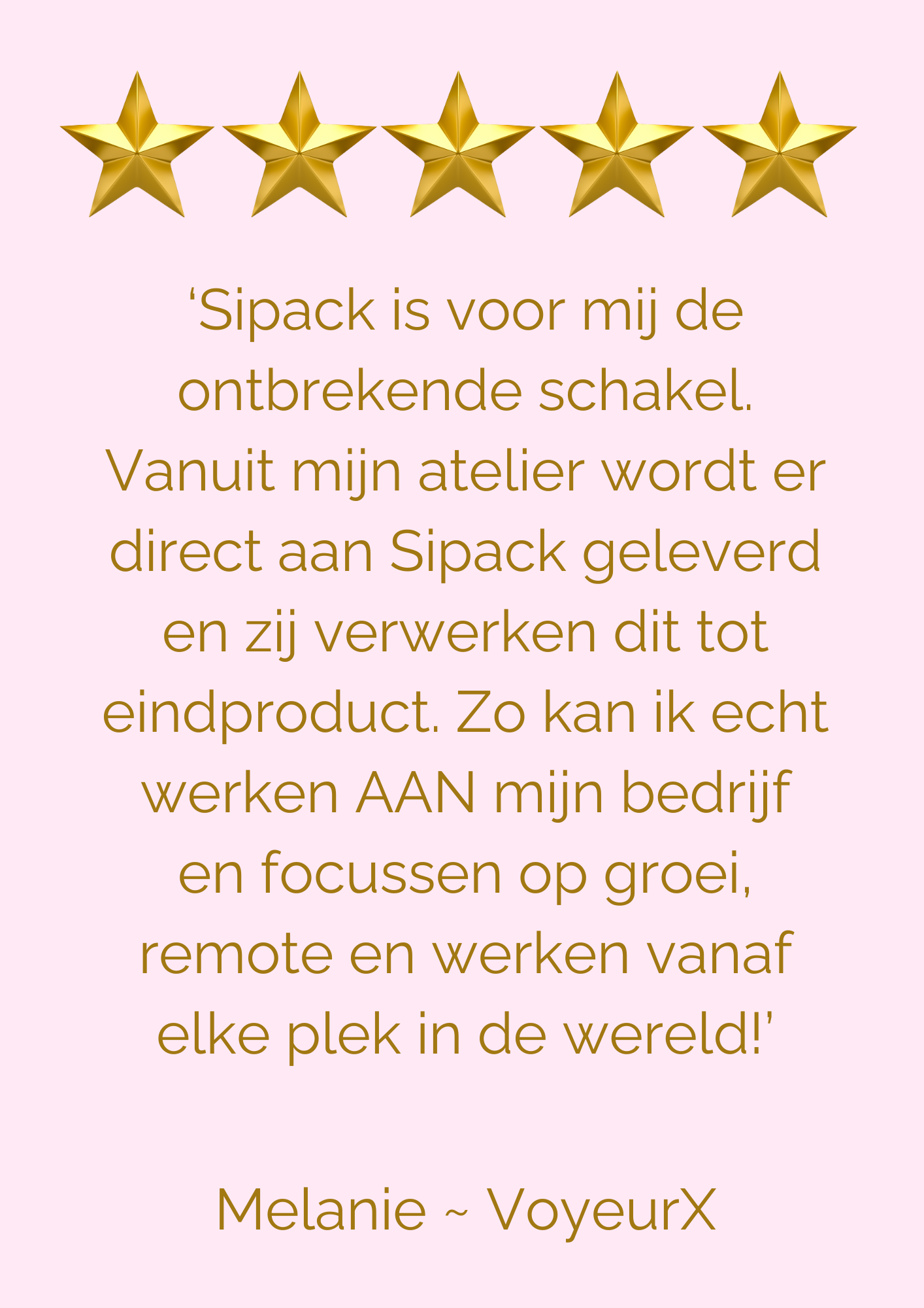 Sipack Webshop Fulfilment, wij bouwen aan jouw merk